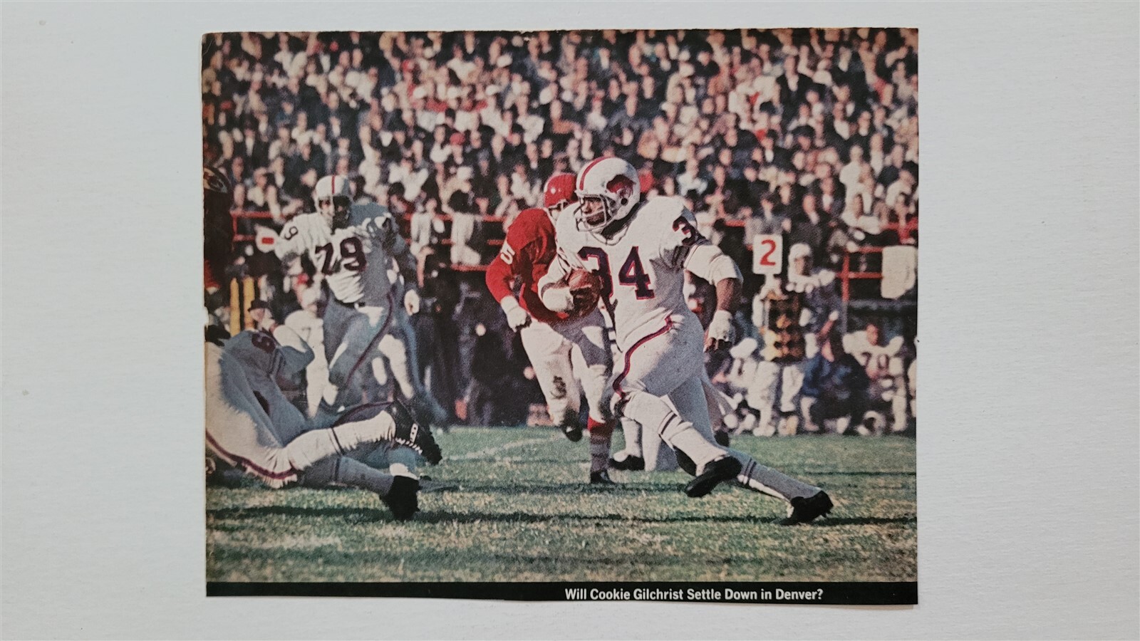 Cookie Gilchrist Denver Broncos 1965 TD Football Player Panel | eBay