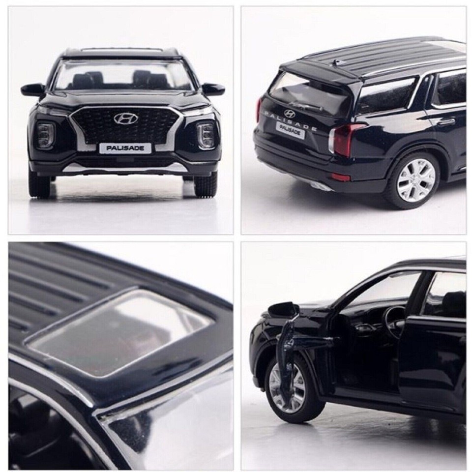 Hyundai Palisade Motor Car Diecast 1:38 Scale Miniature Display Toy ...