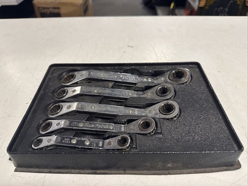 BLUE POINT (RYAM) METRIC DOUBLE OFFSET 12 POINT RATCHETING WRENCH SET ...