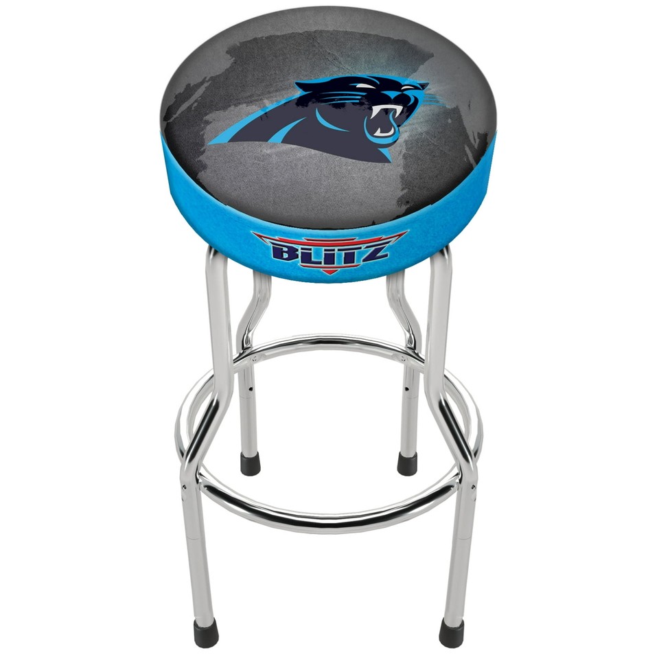 NFL Team Logo Bar Stool Adjustable Swivel Seat High Back Chair Blitz ...