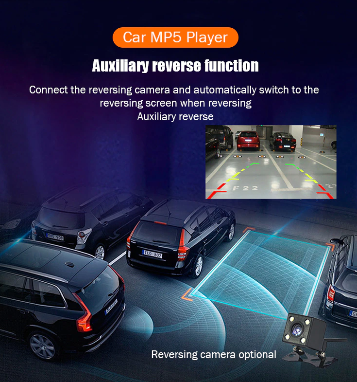 7" Double 2 DIN Car MP5 Player Bluetooth Touch Screen Stereo Radio With ...