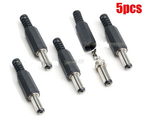 5Pcs Dc Power 3.5MMX1.35MM Male Plug Jack Connector Socket Adapter For ...
