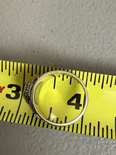 10K WHITE GOLD CLASS Ring Kathleen HIGH SCHOOL Red Devils Herff Jones 6 ...