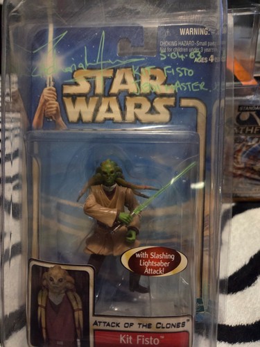 Star Wars ZACHARIAH JENSEN Kit Fisto Autograph Signed 2003 Dallas Comic ...