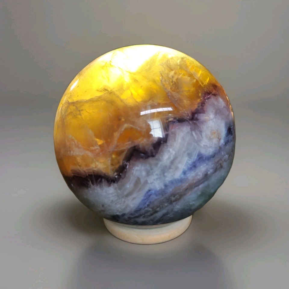 Natural Polished Fluorite 2.875" Sphere - USA | eBay