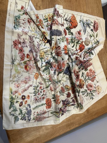 Adolphe Millot “Fleurs” French Scarf Polyester, ALILLAH Larousse Pour ...