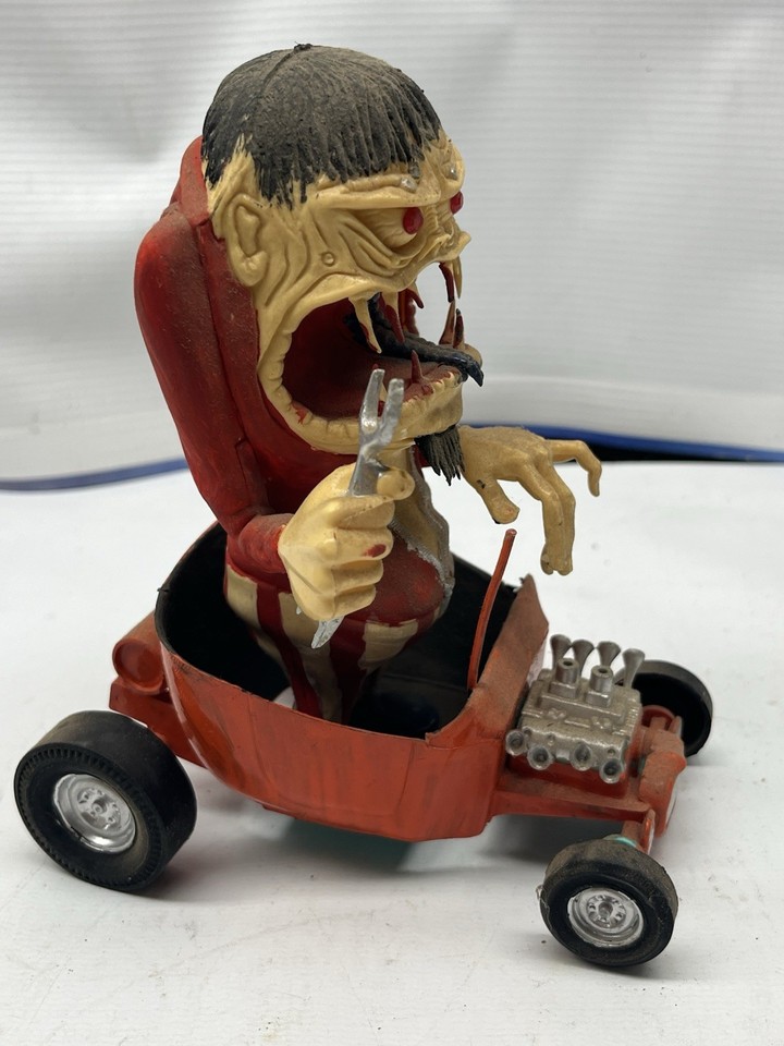 1964 RAT FINK Drag Nut Hawks Figurine ED Roth Painted Hot Rod ...