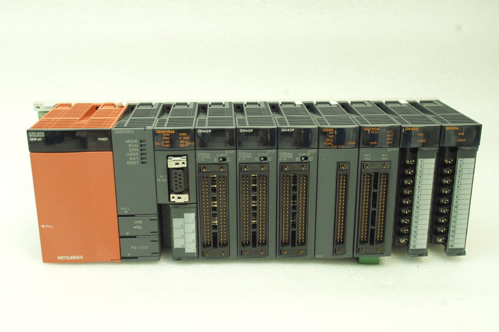 MITSUBISHI MELSEC PLC Q61P-A1 Q02HCPU QD51-R24 QH42P QD62 AD75D4 Q64AD ...