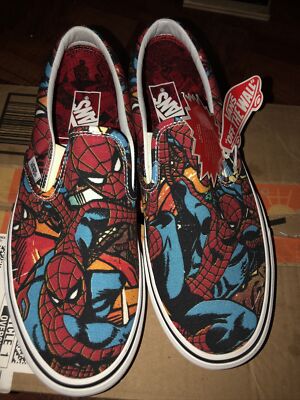 [SIZE 9 MEN] AUTHENTIC VANS MARVEL SPIDERMAN SLIP-ON SPIDER MAN SLIP ON ...