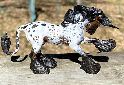 Breyer Stablemate Gypsy Vanner Customized to Bay Leopard Appaloosa ...