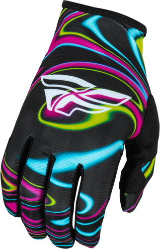 FLY RACING LITE WARPED GLOVES BLACK/PINK/ELECTRIC BLUE XS 377-743XS | eBay