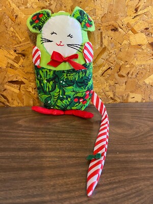 1980s Christmas Mouse Stuffed Animal & Small Plush Mouse in Stocking ...