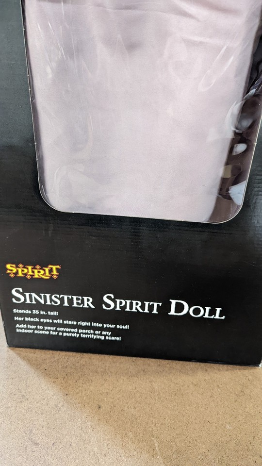 Sinister Spirit Doll 35" Doll Cracked Scary Horror Creepy Halloween New ...