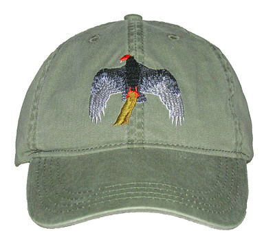 Turkey Vulture Embroidered Cotton Cap NEW Hat Bird Buzzard Ornithology ...