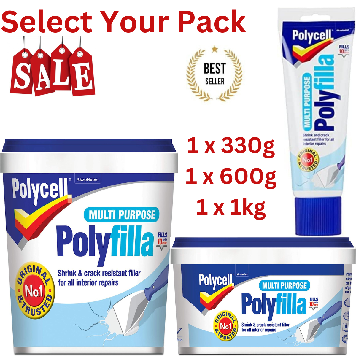 Buy wholesale Polycell Multi Purpose Polyfilla