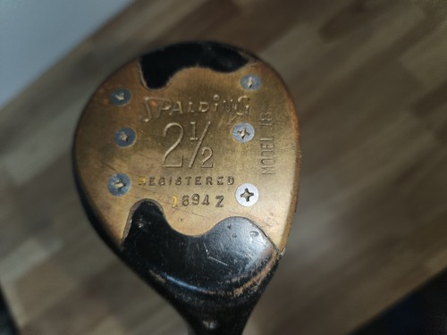 vintage Spalding Top Flite Model 18 persimmon Wood Driver Stiff Flex ...