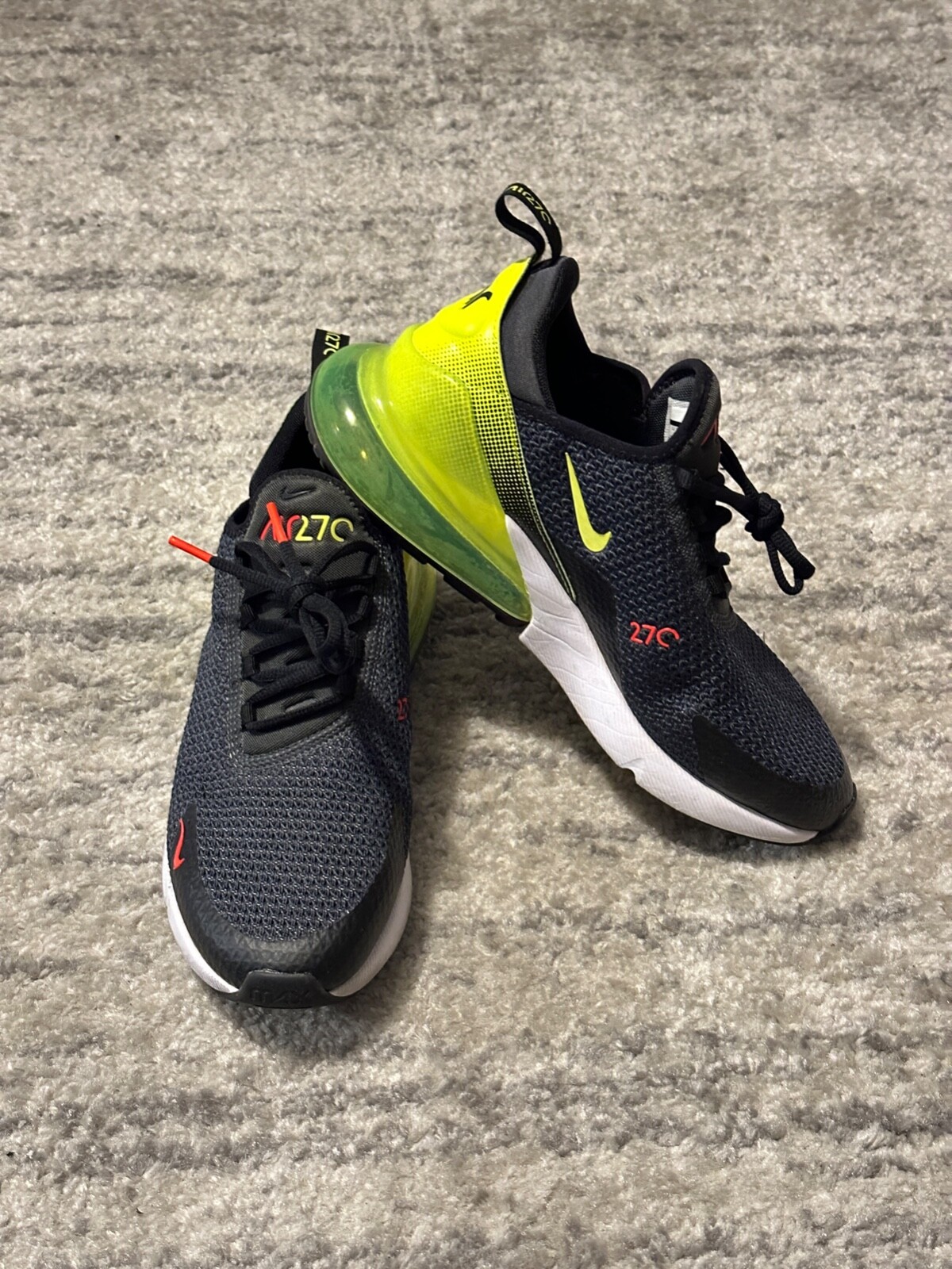 Nike AirMax 270 Neon Collection Sneakers Size 8 Men/ … - Gem