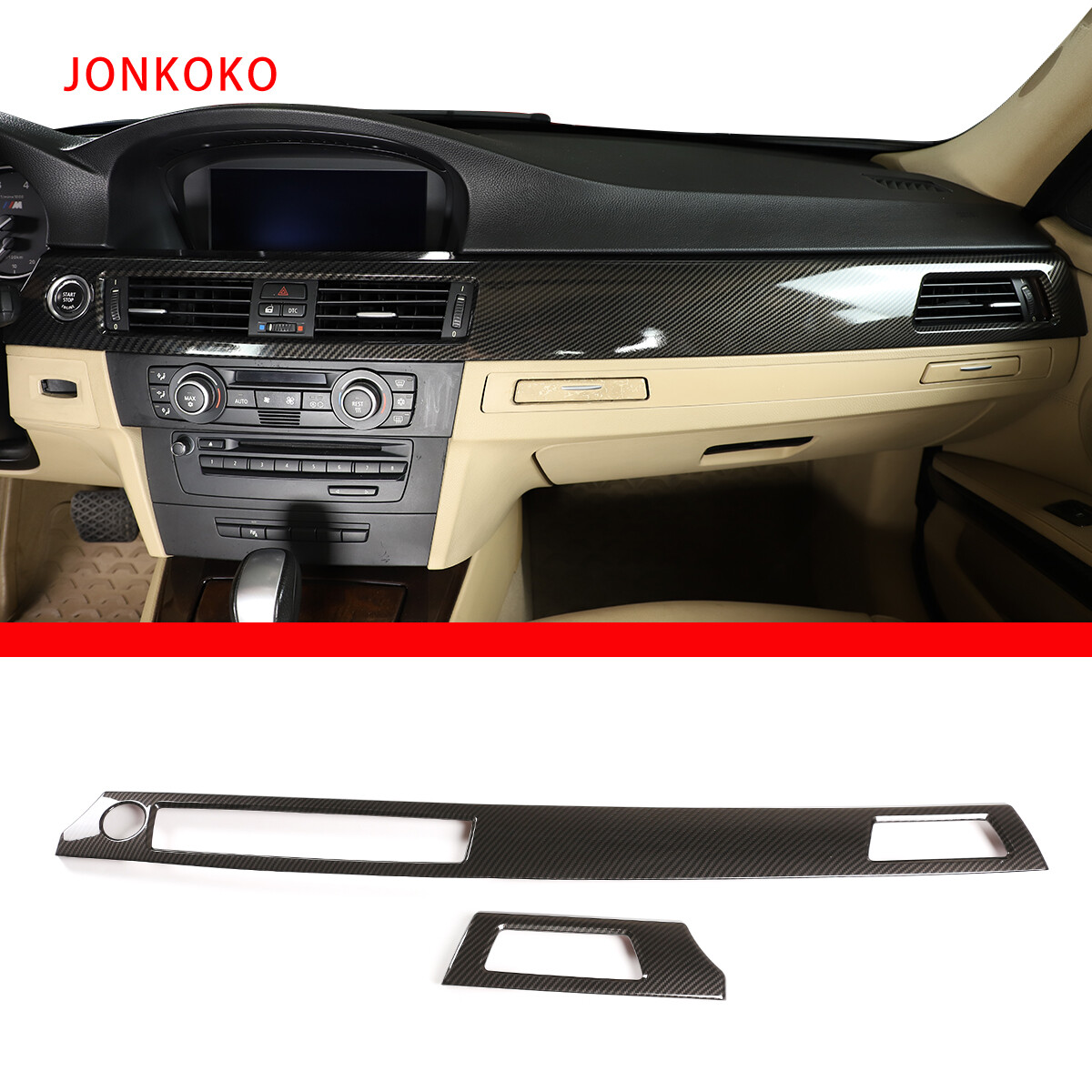 6PCS Carbon Fiber Style Interior Trim For BMW 3 Series E90 4 Door 2005-2012 | eBay