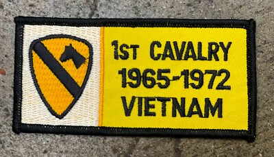 MILITARY PATCH- VIETNAM 1ST CALVARY 1965-1972- 2"X4" | eBay