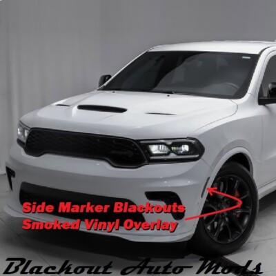 Front Side Marker Blackout For 2021-22 Durango Precut Smoked Vinyl ...