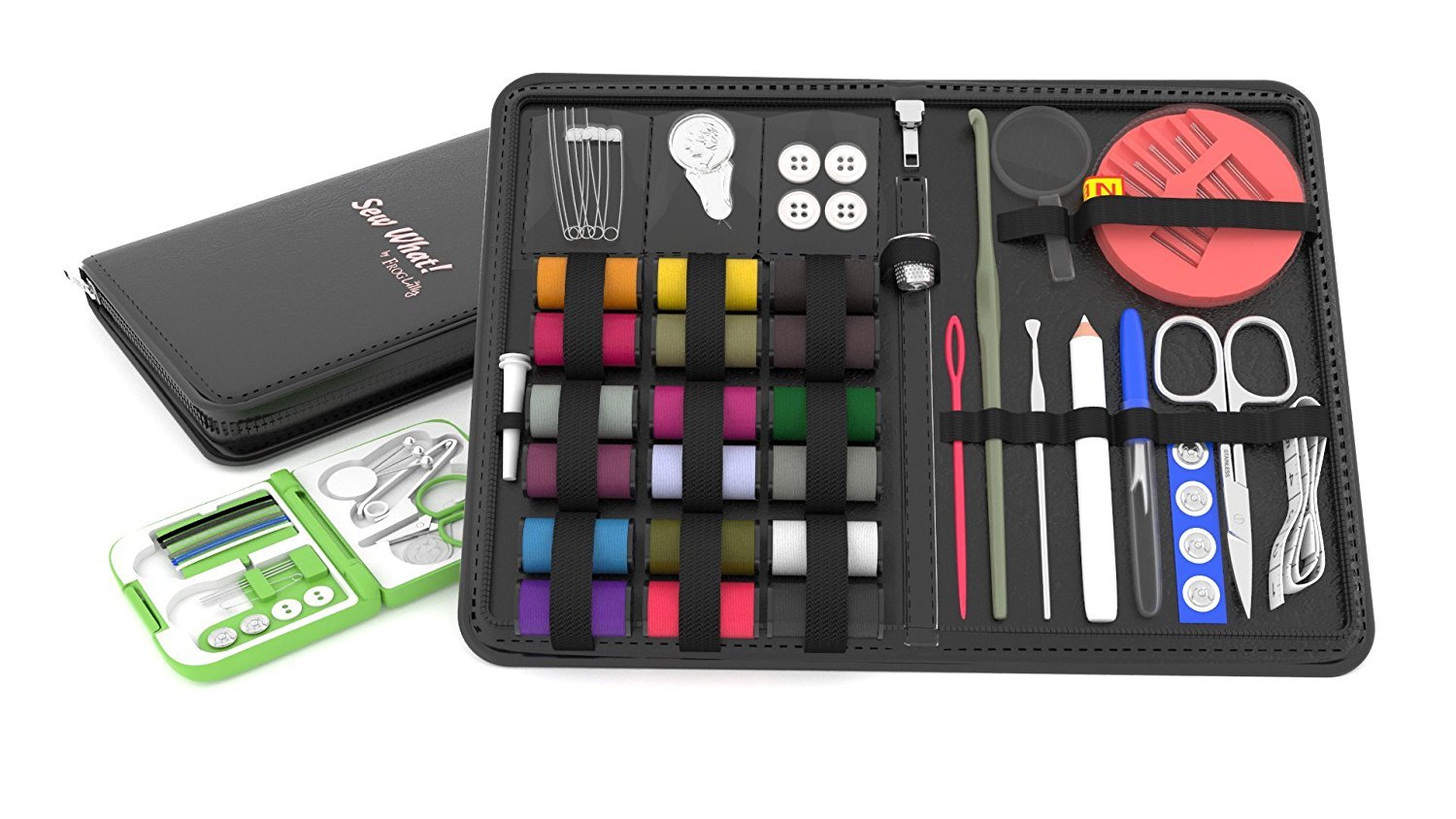 Sewing Kit w/ Mini Travel Kit Scissors Thread Needles Beginner Sew ...