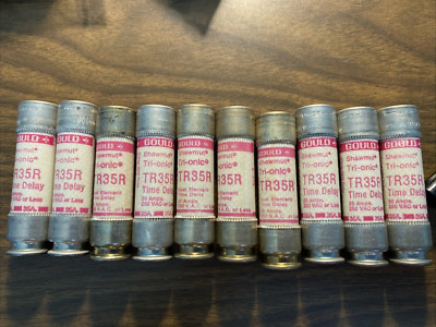 10 GOULD SHAWMUT TR35R TRI-ONIC 35 AMP 250 VOLT FUSES #G2 | eBay