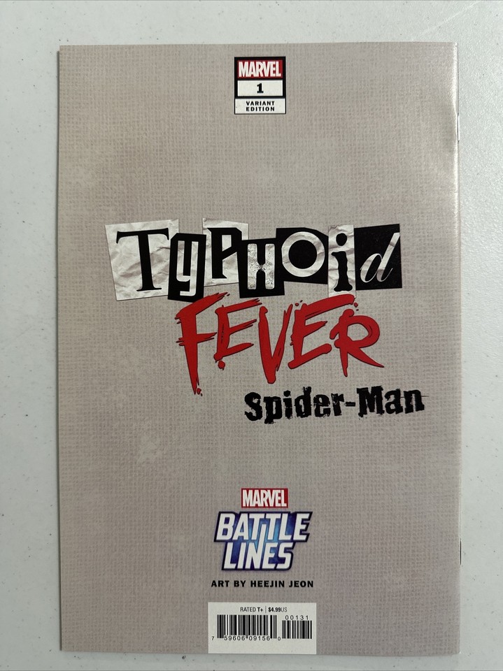 Typhoid Fever Spider-Man #1 Battle Lines Marvel Comics HIGH GRADE ...