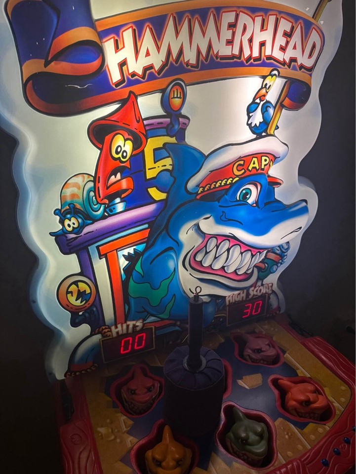 ICE Hammerhead WHACK A MOLE Arcade Redemption Game Machine - WORKING ...