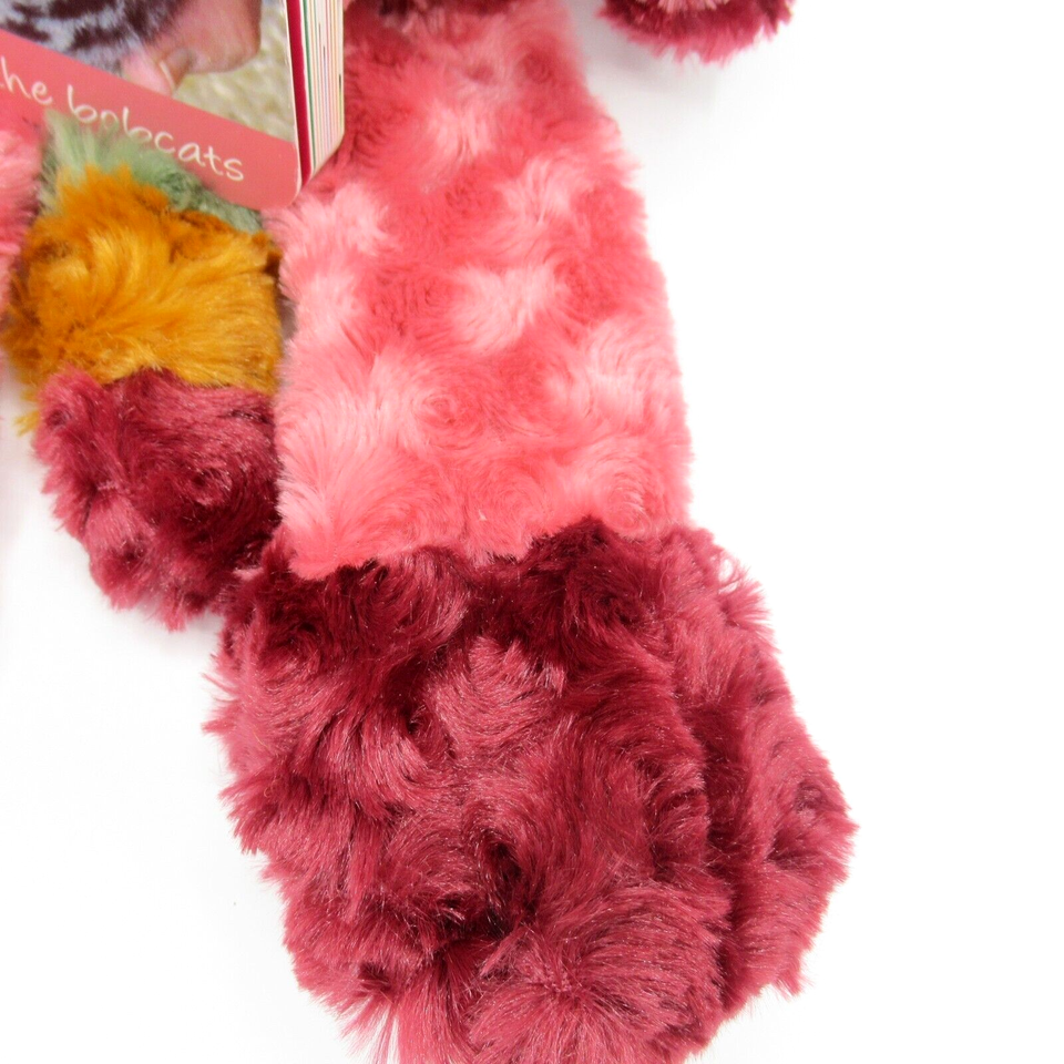 OOMFY PLUSH GENET Pink Wild Cat Ringed Tail 19" Stuffed w/ True Stories ...