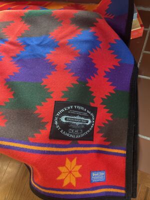 Pendleton Beaver State Chihuahua Trail Blanket Robe Ramona Sakiestewa ...