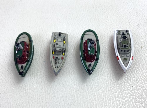 Micro Machines Vehicle Lot Of 4 Boats Ships Vintage 1980s 1990s Galoob ...