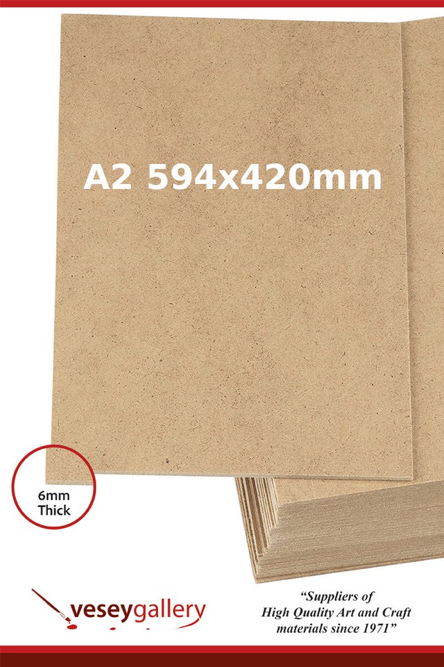 MDF Smooth Boards. DIY, Artist Boards. A4, A3, A2, A1. 3mm 6mm and 9mm ...