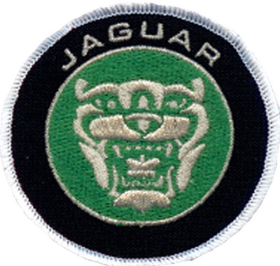 Jaguar round logo embroidered cloth patch F030606 | eBay