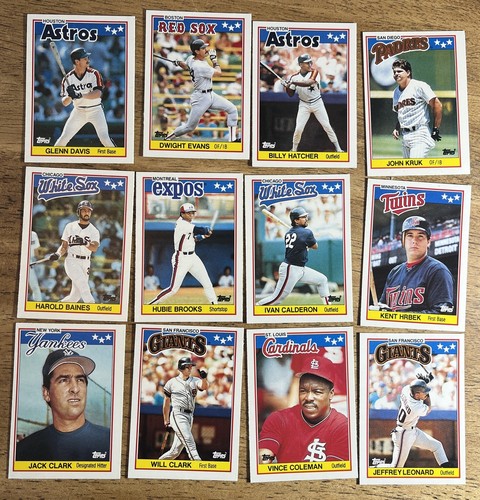 1988 Topps UK Minis Will Clark #14 + 11 More. 3G3 | eBay