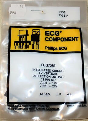 ECG7039 LA7838 Vertical Deflection Output Integrated Circuit | eBay