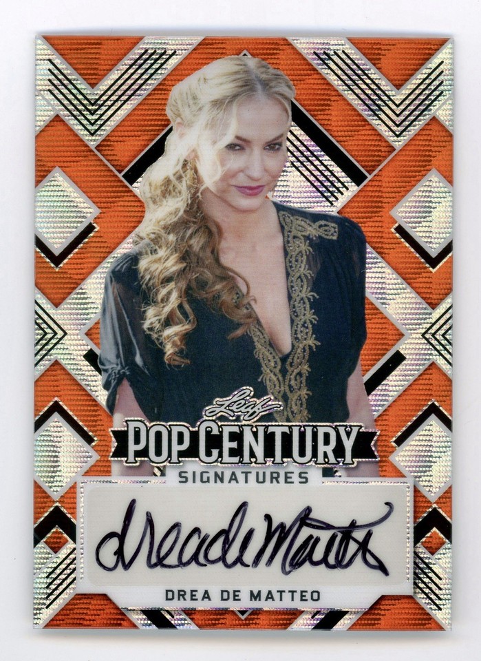 Drea De Matteo 2022 Leaf Metal Pop Century Auto #1/5 “Adriana” SOPRANOS ...