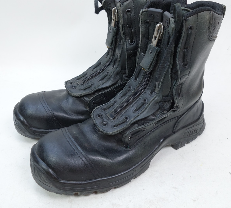 Haix Airpower X1 US Boots Mens Size 11 W Black Leather EMS Safety ...
