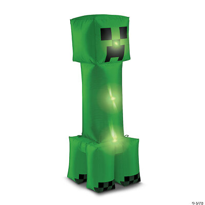 4 Ft. Blowup Inflatable MinecraftT Creeper Halloween Yard Decoration | eBay