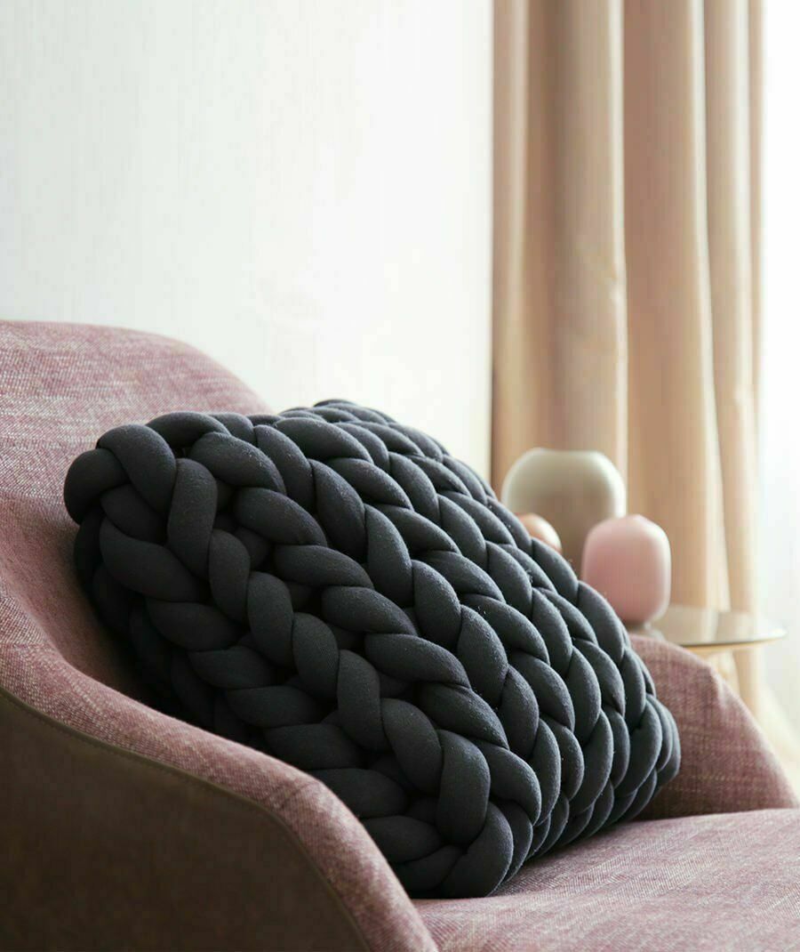 Chunky Thick Knitted Cushion Pad Sofa Pillow DIY Super Bulky Arm ...