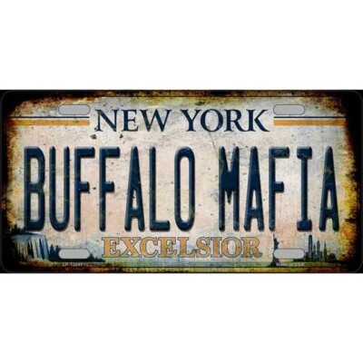 MINI Size 4"x2.2" License Plate Metal Sign Buffalo Mafia Excelsior New ...