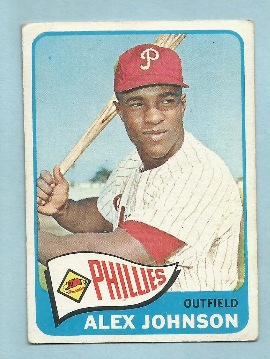 1965 Topps Baseball Alex Johnson #352 ROOKIE RC Philadelphia Phillies ...