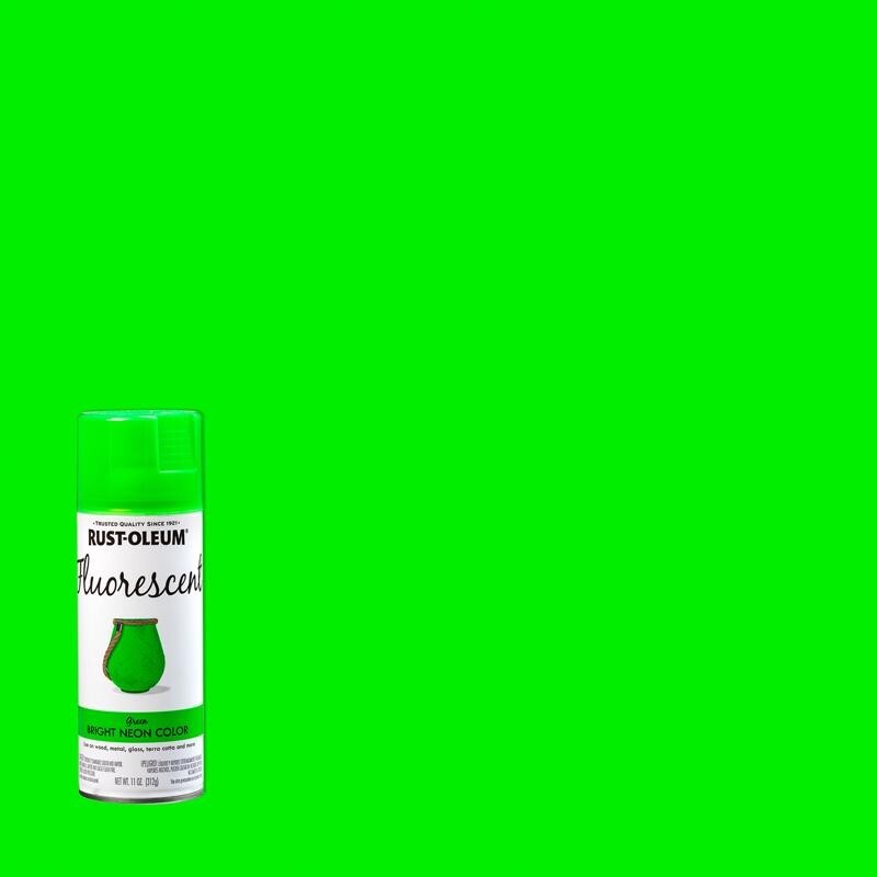 Rust-Oleum Specialty Fluorescent Bright Neon Fluorescent Green Spray ...