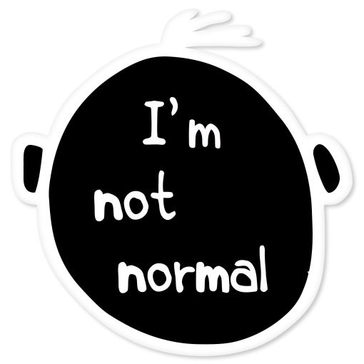 I Am Not Normal Funny car bumper sticker 4" x 4" | eBay