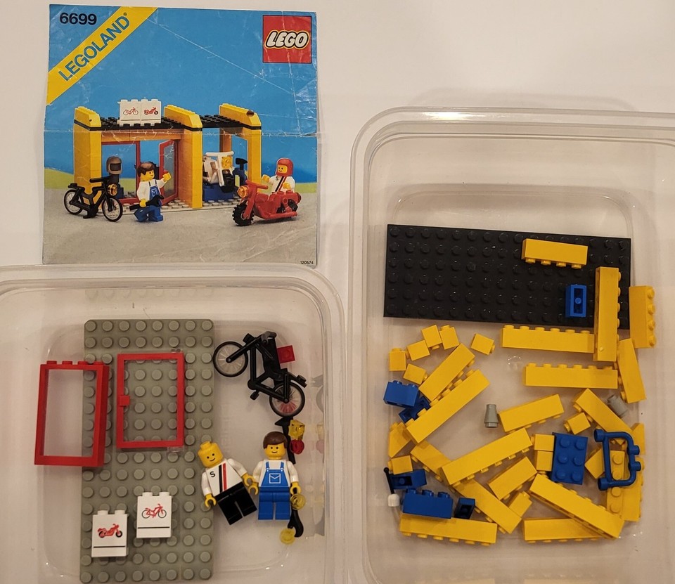 LEGO 6699 Cycle Fix-It Shop + Instructions Motorcycle Bicycle Bike | eBay