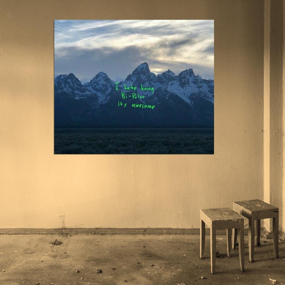 558448 Kanye West "ye" Music Album HD Cover Art 16x12 WALL PRINT POSTER ...