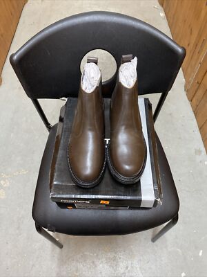 Roamers Mens Leather Chelsea Dealer Pull Up Slip On Boots Size 7 Brown ...