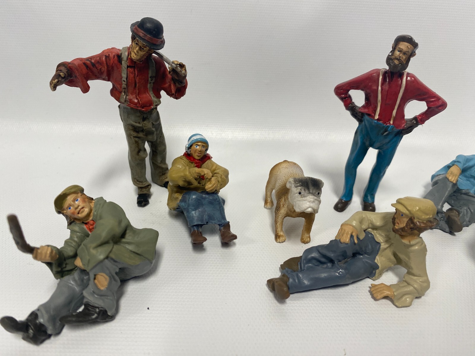 Just Plain Folk G Scale Train Figure Set Of 9pcs Hobo Lot With Dog NEW ...