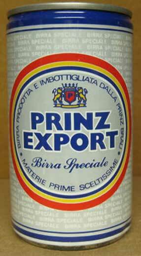 PRINZ EXPORT BIRRA SPECIALE 33cl, es empty Beer CAN w/ LIONS Carisio, ITALY gd.1 | eBay