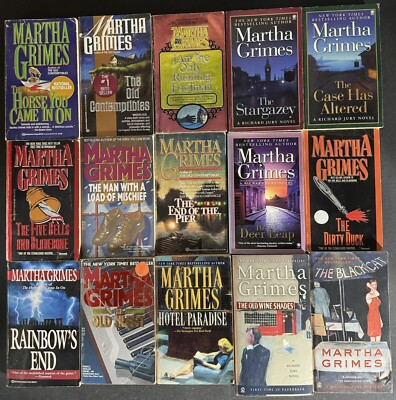 15 Martha Grimes Books- Titles listed and books pictured | eBay