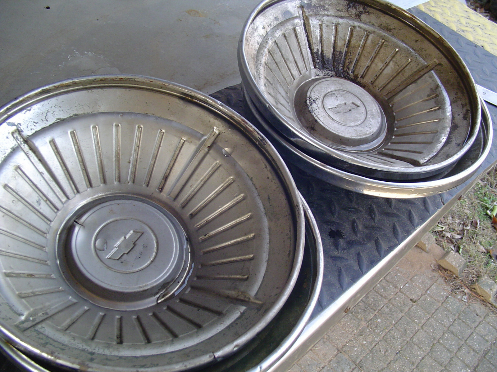 1963 63 Chevrolet Impala Bel Air Nomad Wheel Covers Hubcaps Center Caps ...